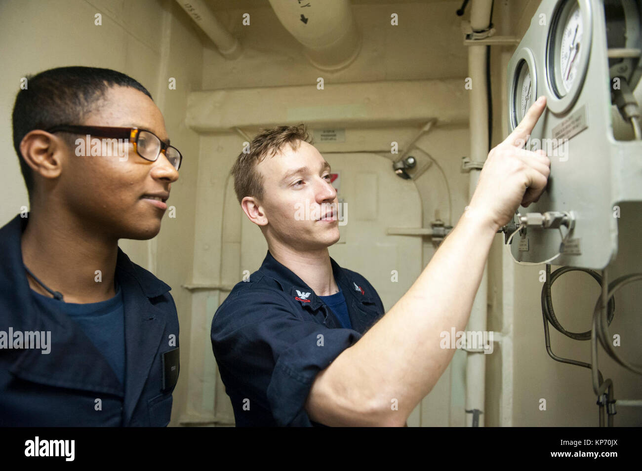 Damage Controlman 2nd Class Andrew Gebhart, right, a native of San Jose ...
