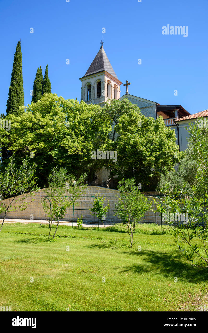 Monastery on Visovac Island, Krka National Park, Croatia Stock Photo ...