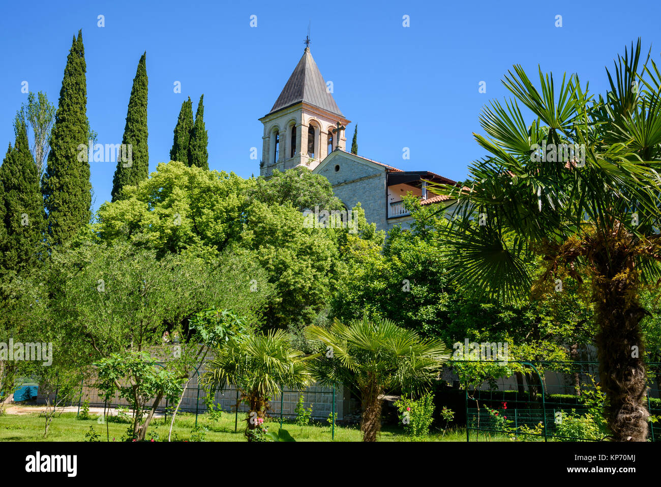 Monastery on Visovac Island, Krka National Park, Croatia Stock Photo ...