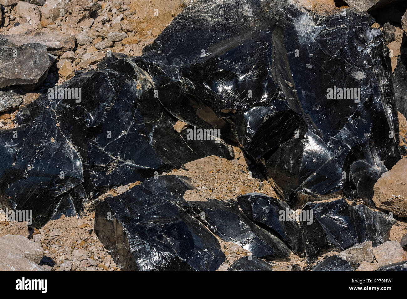 Big obsidian flow volcanic glass oregon lava hi-res stock photography and images - Alamy