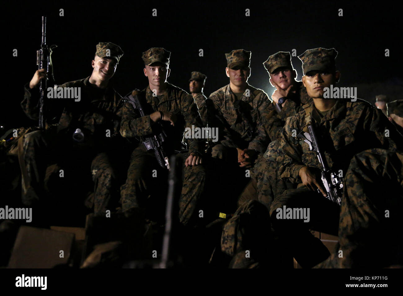 Marines and Sailors with 3rd Battalion, 3rd Marine Regiment, bid their ...