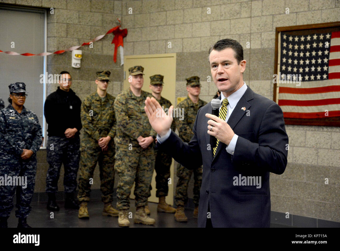 -- Sen. Todd Young (R-IN) addresses Sailors assigned to Navy ...