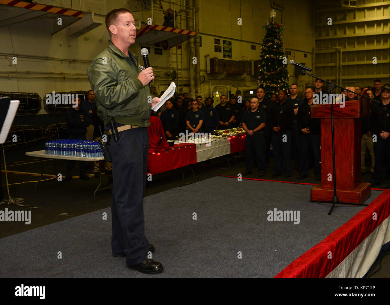 PACIFIC OCEAN (Dec. 9, 2017) U.S. Navy Capt. Kevin Lenox, the ...