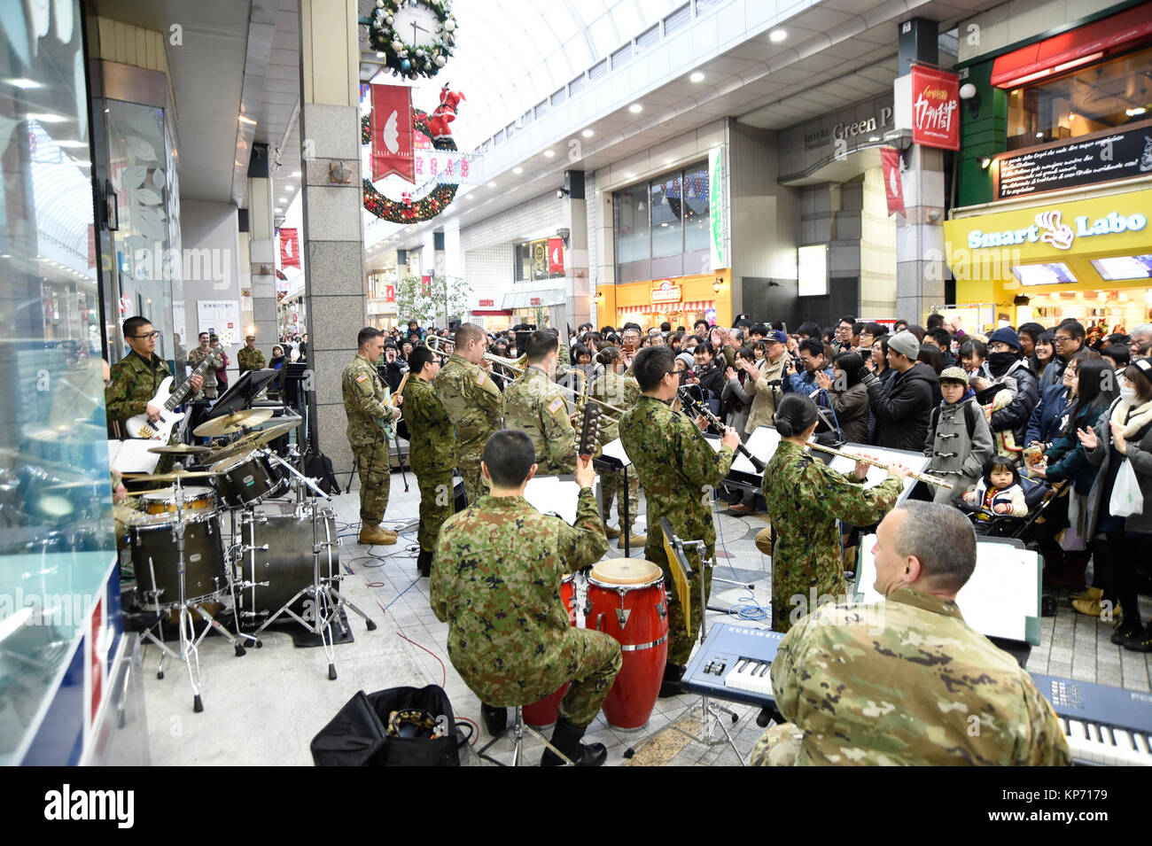 CAMP SENDAI, Japan – U.S. Army I corps band, Joint Base Lewis-McChord, Washington perform ...
