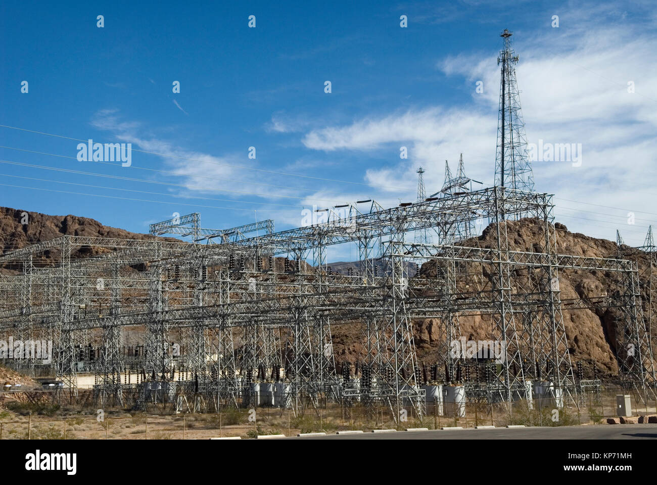 Power substation at Hoover Dam Nevada, USA Stock Photo - Alamy