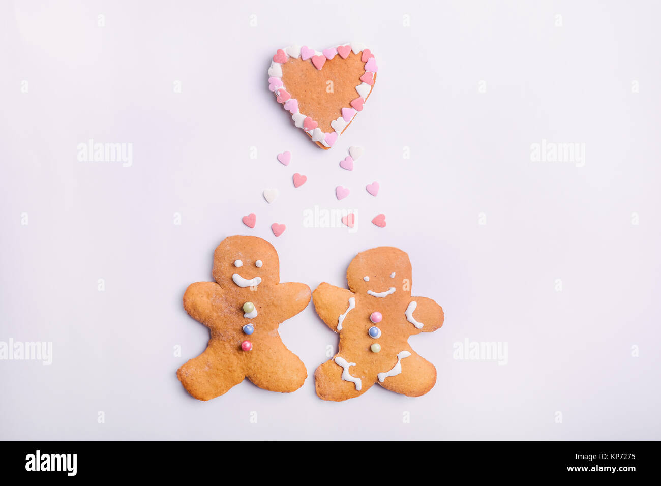 Happy valentines hearts cookies hi-res stock photography and images - Alamy