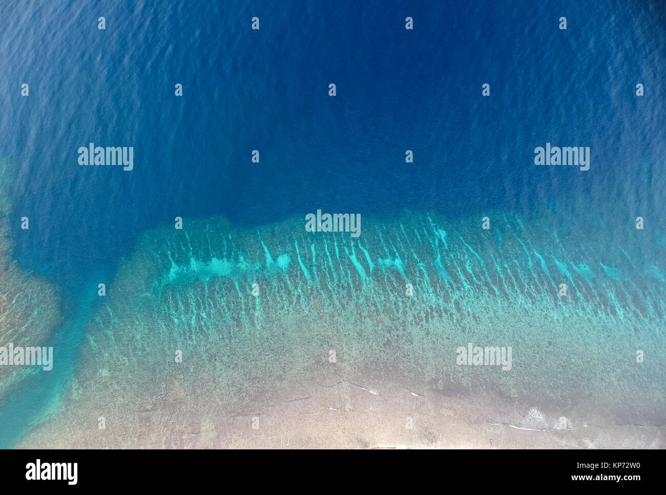 Blue Water, Coral and Beach Stock Photo - Alamy