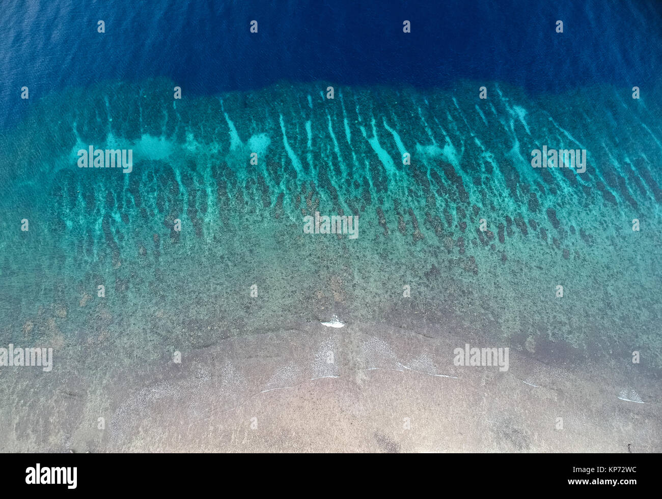 Blue Water, Coral and Beach Stock Photo - Alamy