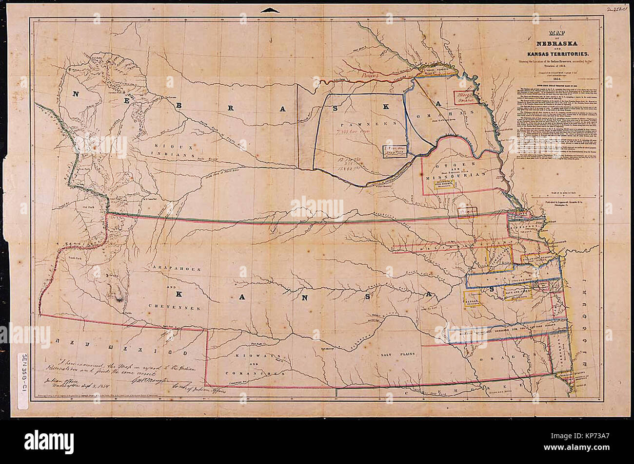 American native tribes map High Resolution Stock Photography and Images ...