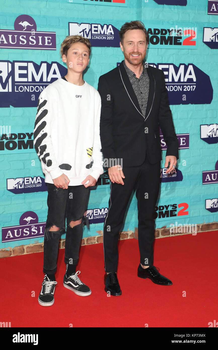 The MTV EMA's 2017 held at Wembley Arena - Arrivals Featuring: David ...