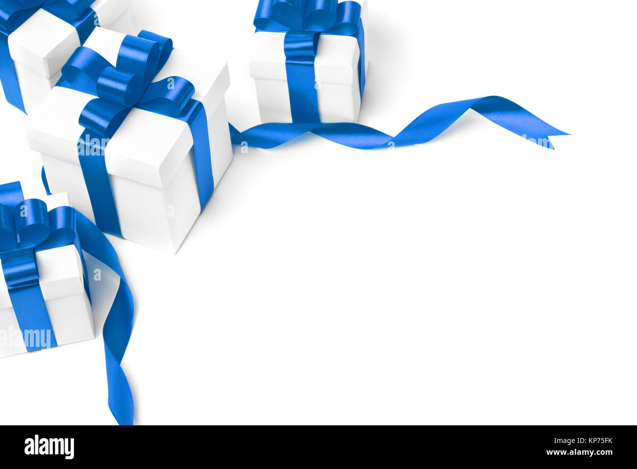 set of gift boxes with a tape. isolated on white background Stock Photo ...