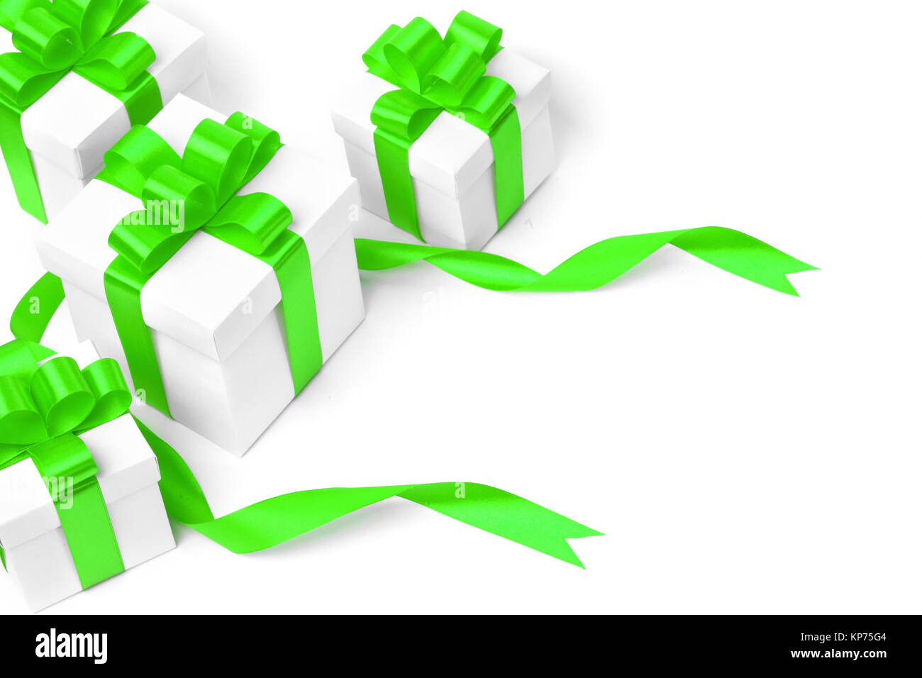 set of gift boxes with a tape. isolated on white background Stock Photo ...