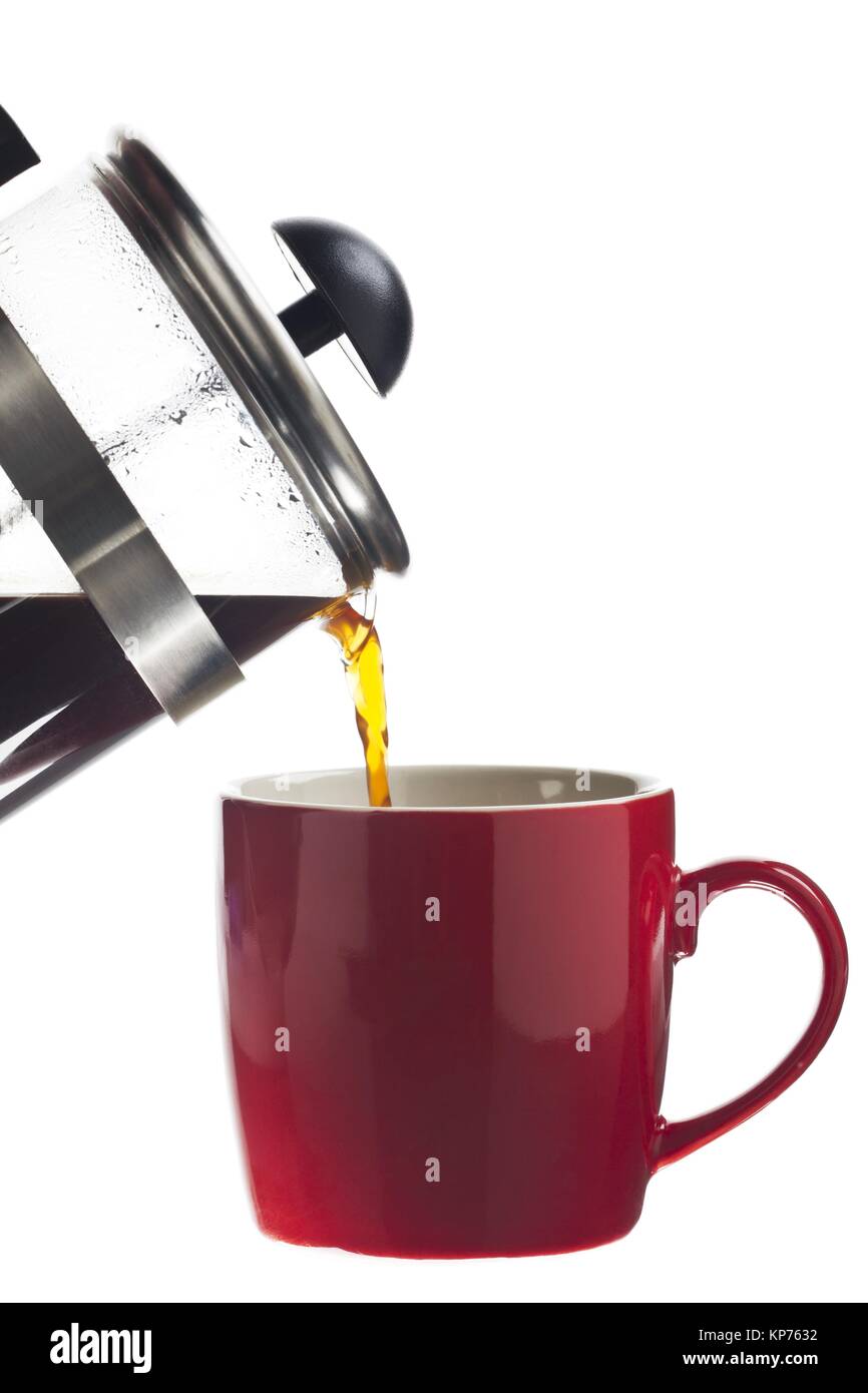 coffee pot and mug Stock Photo - Alamy