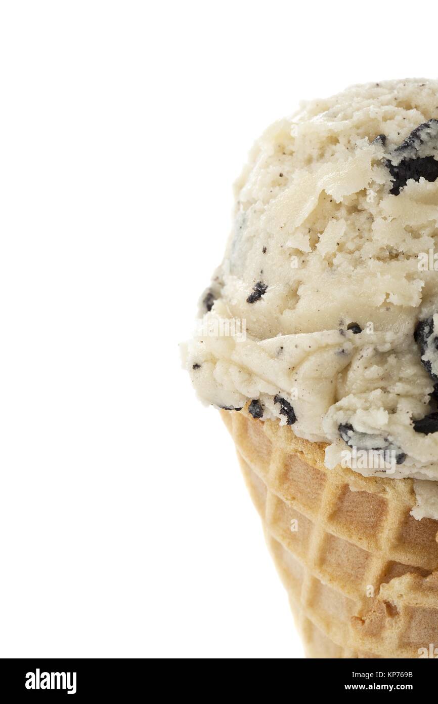 cropped image cookies and cream ice cream Stock Photo - Alamy