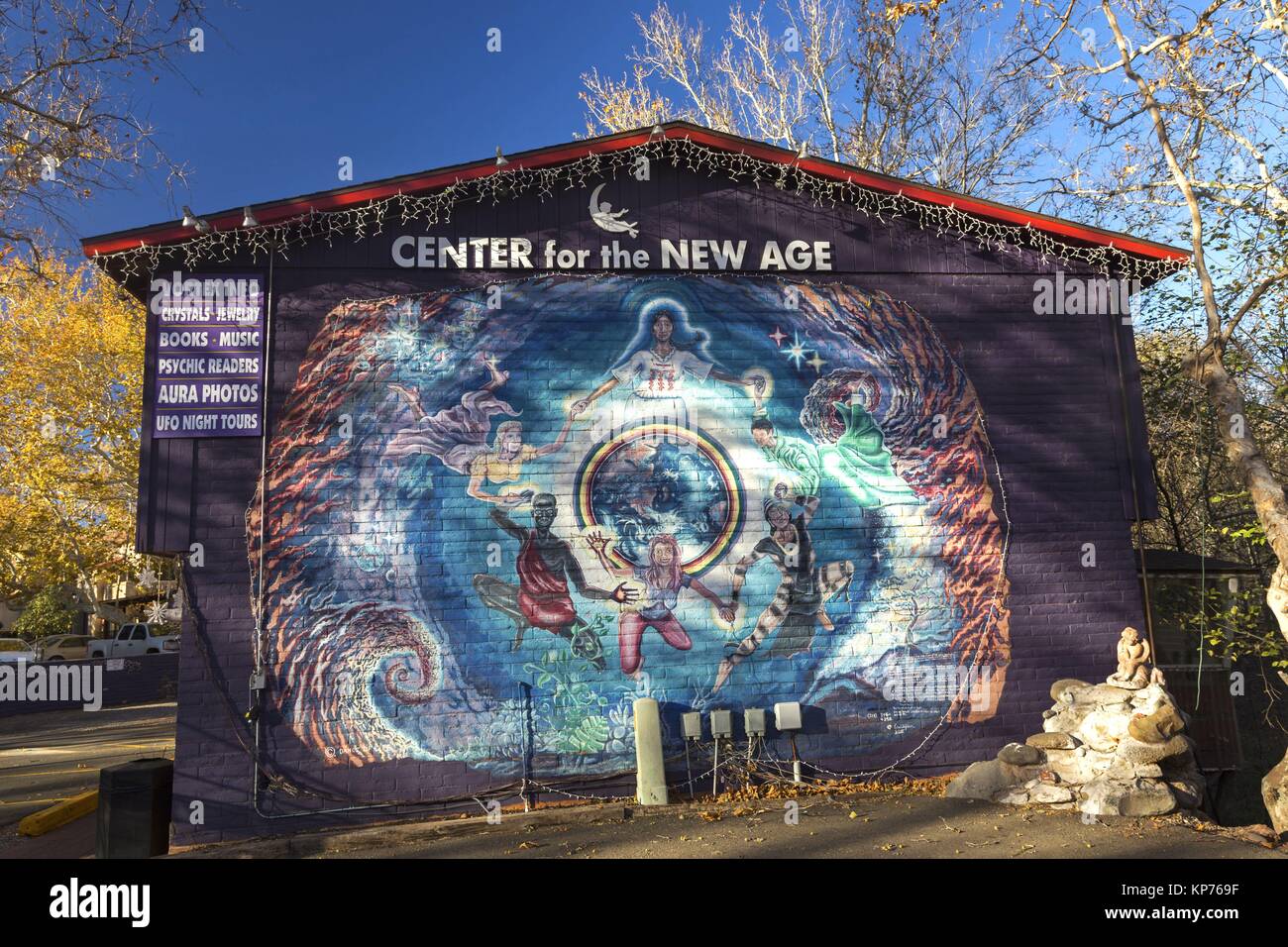 Building Facade Exterior Wall of New Age Vortex Center in Sedona ...