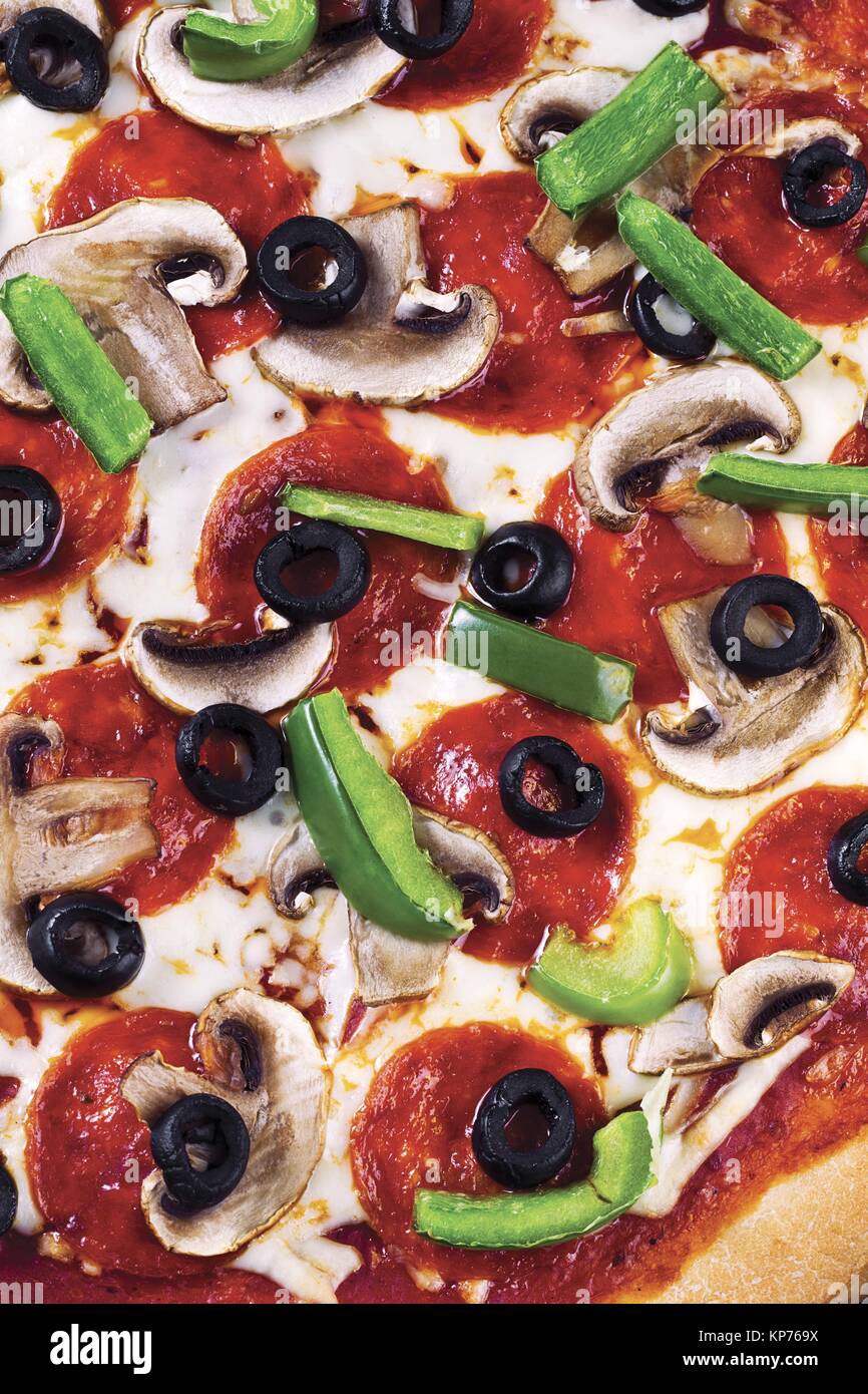 cropped image of a pizza Stock Photo - Alamy