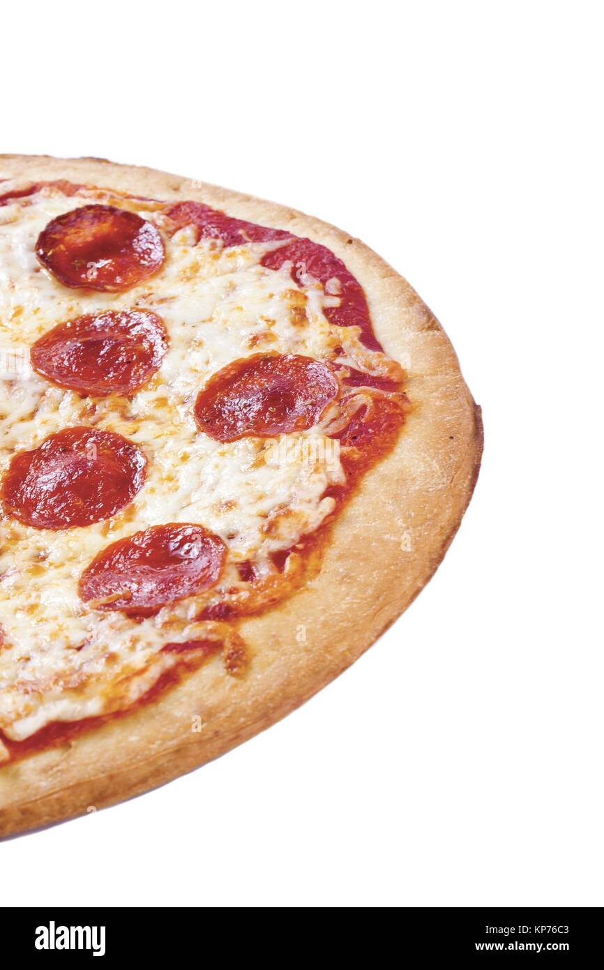 cropped portion of pizza Stock Photo - Alamy