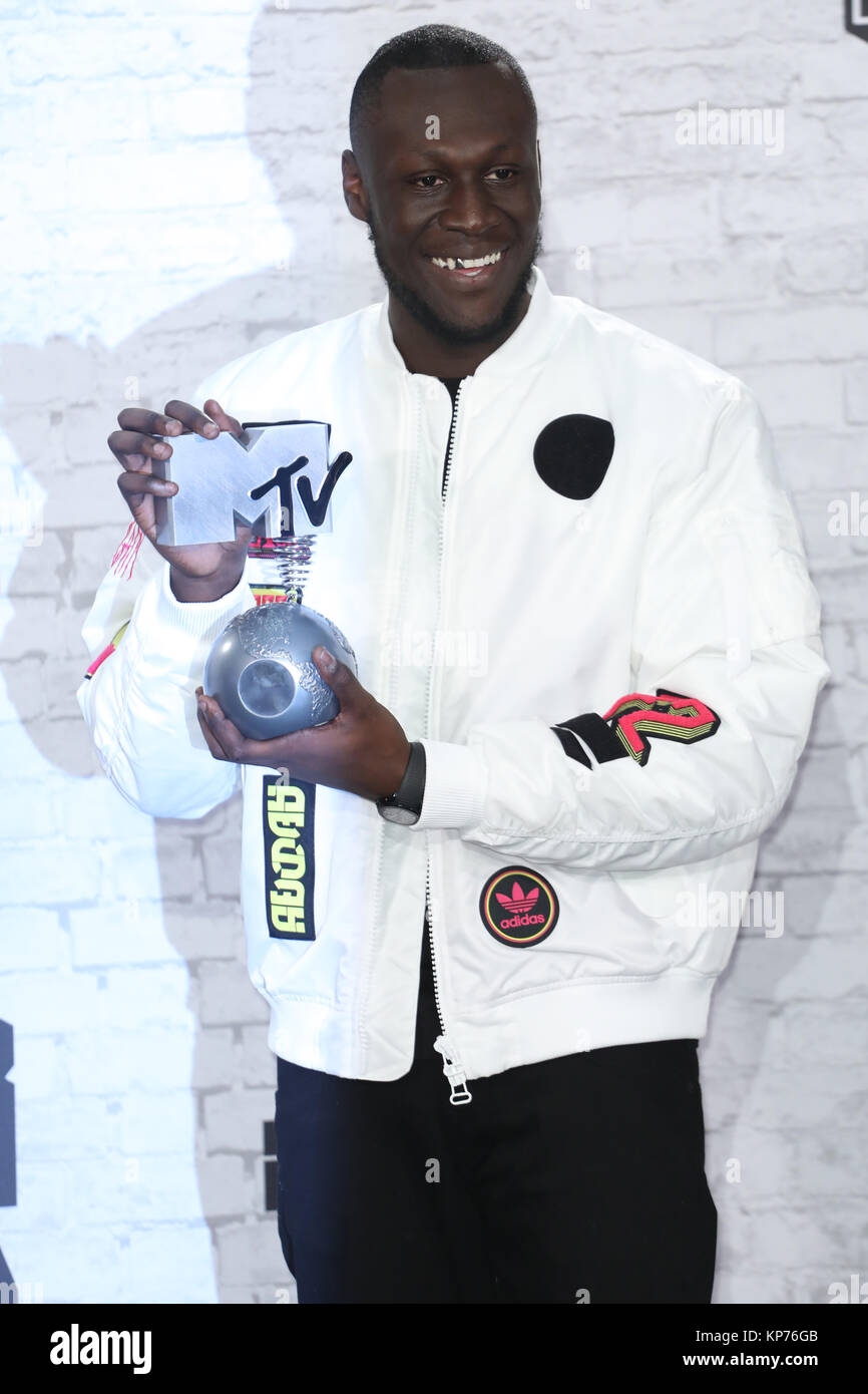 The MTV EMAs Winners Room - Arrivals Featuring: Stormzy Where: London ...