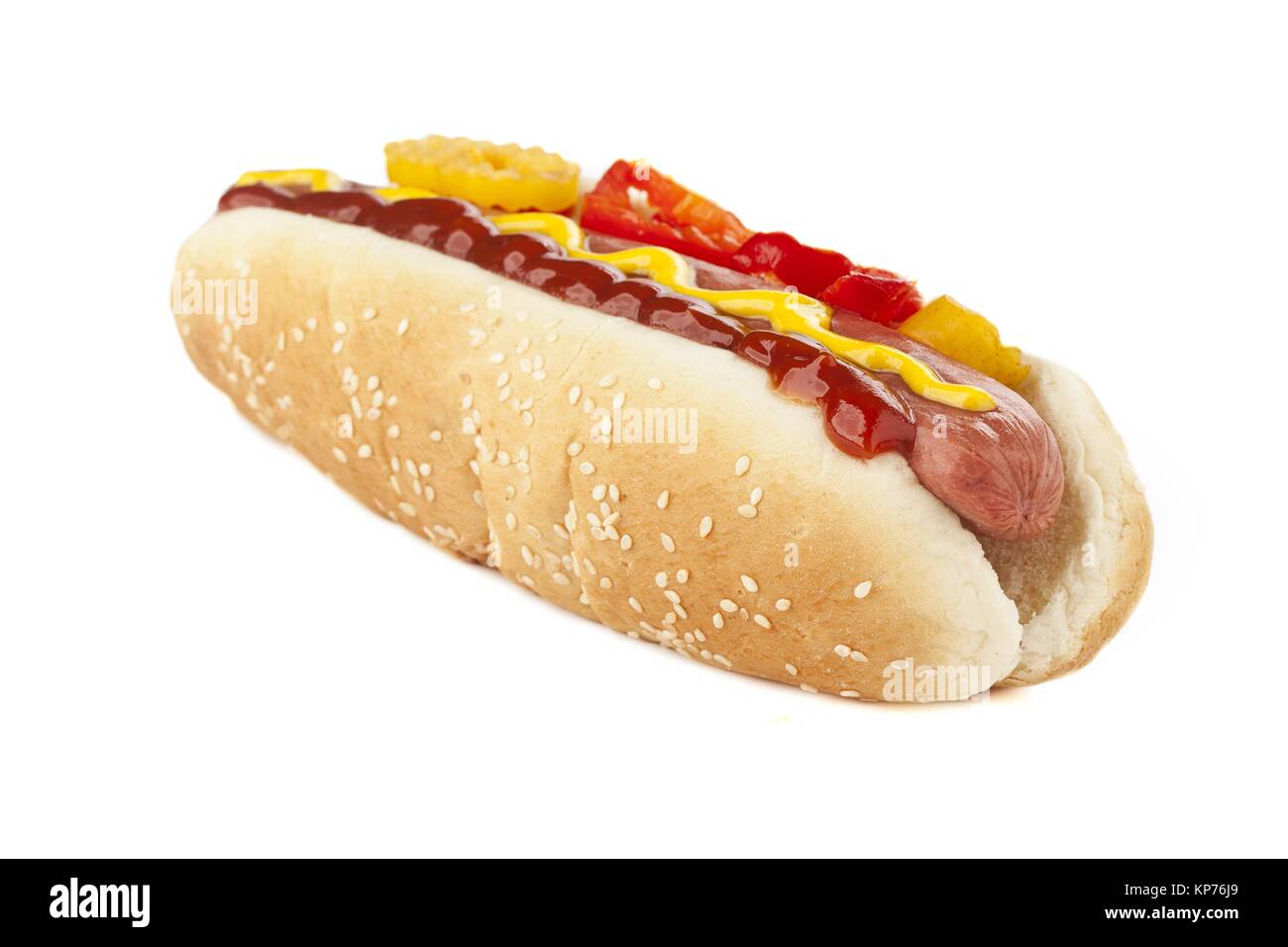 delicious hot dog sandwich Stock Photo - Alamy