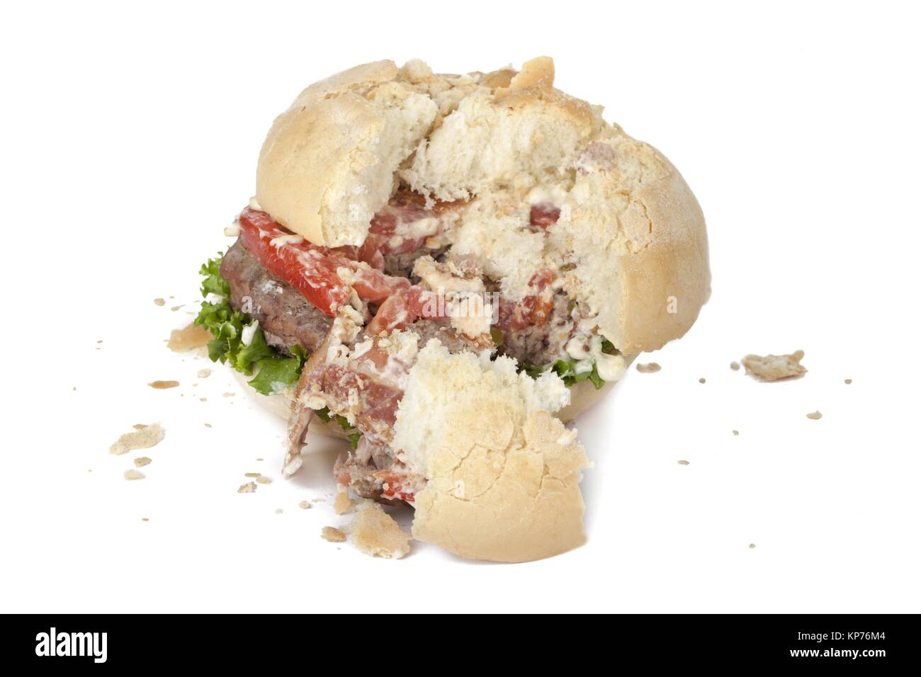 Destroyed hamburger hi-res stock photography and images - Alamy