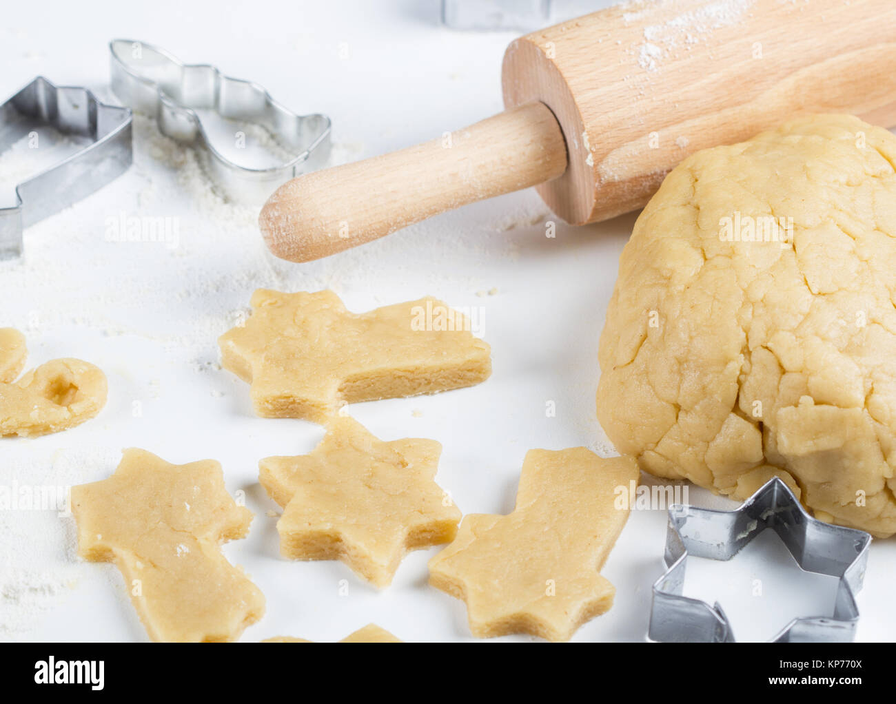 Process of baking cookies at home Stock Photo - Alamy