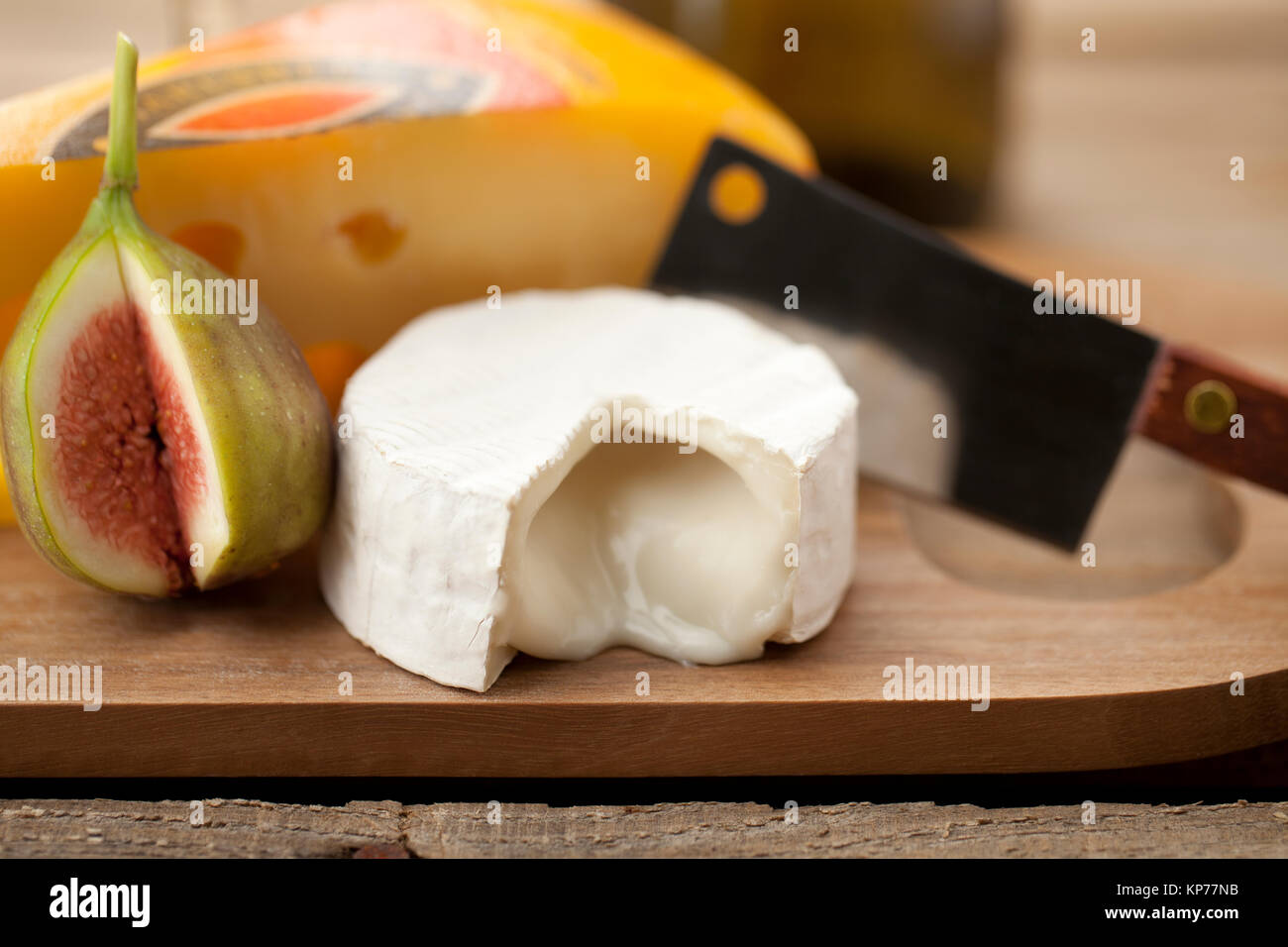 cheese and fig fruit Stock Photo - Alamy