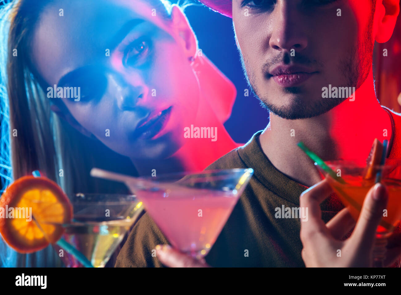 Cocktail party with group people dancing and drink cocktail Stock Photo ...