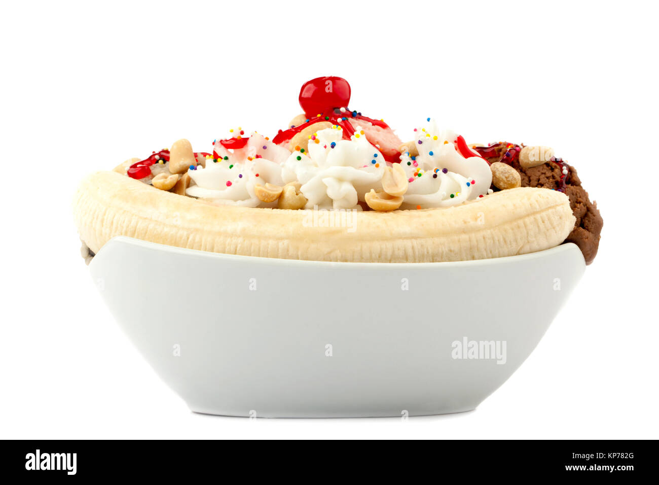 Banana split chocolate Cut Out Stock Images & Pictures - Alamy