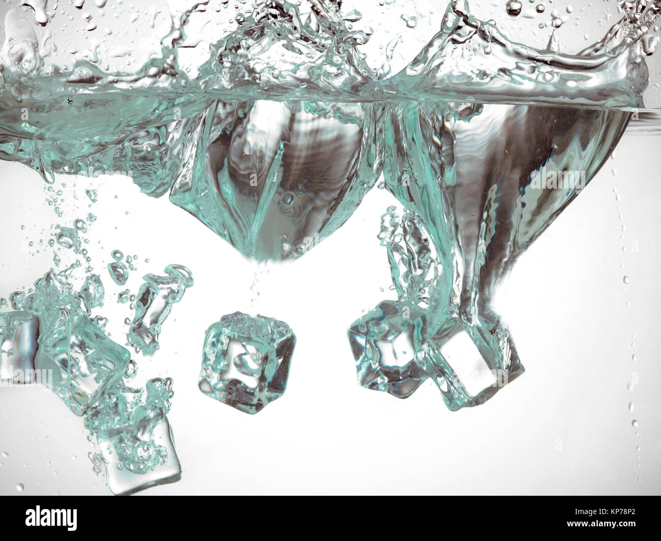 ice cubes in water Stock Photo - Alamy