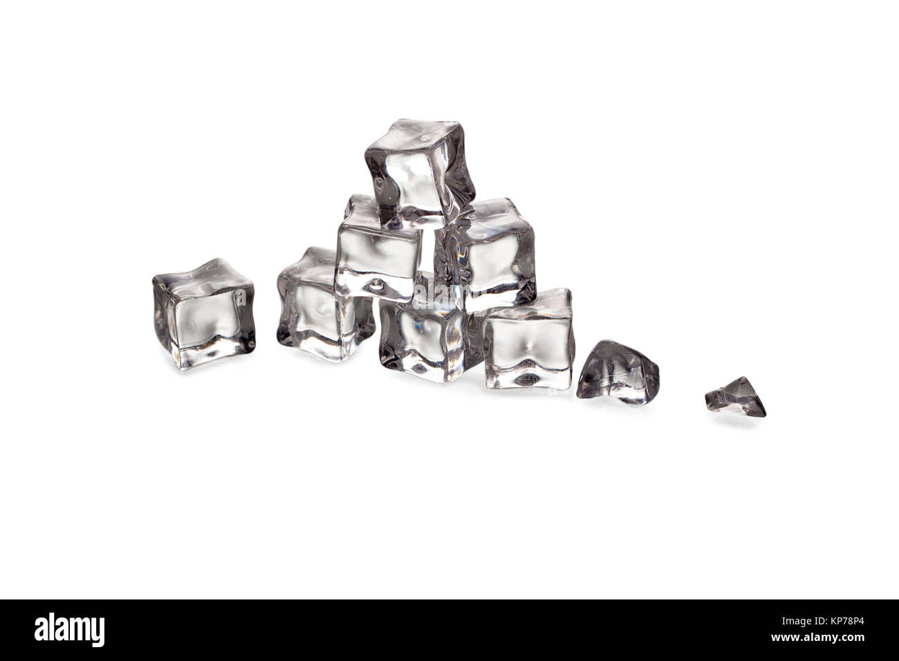 Stack ice cubes Cut Out Stock Images & Pictures - Alamy