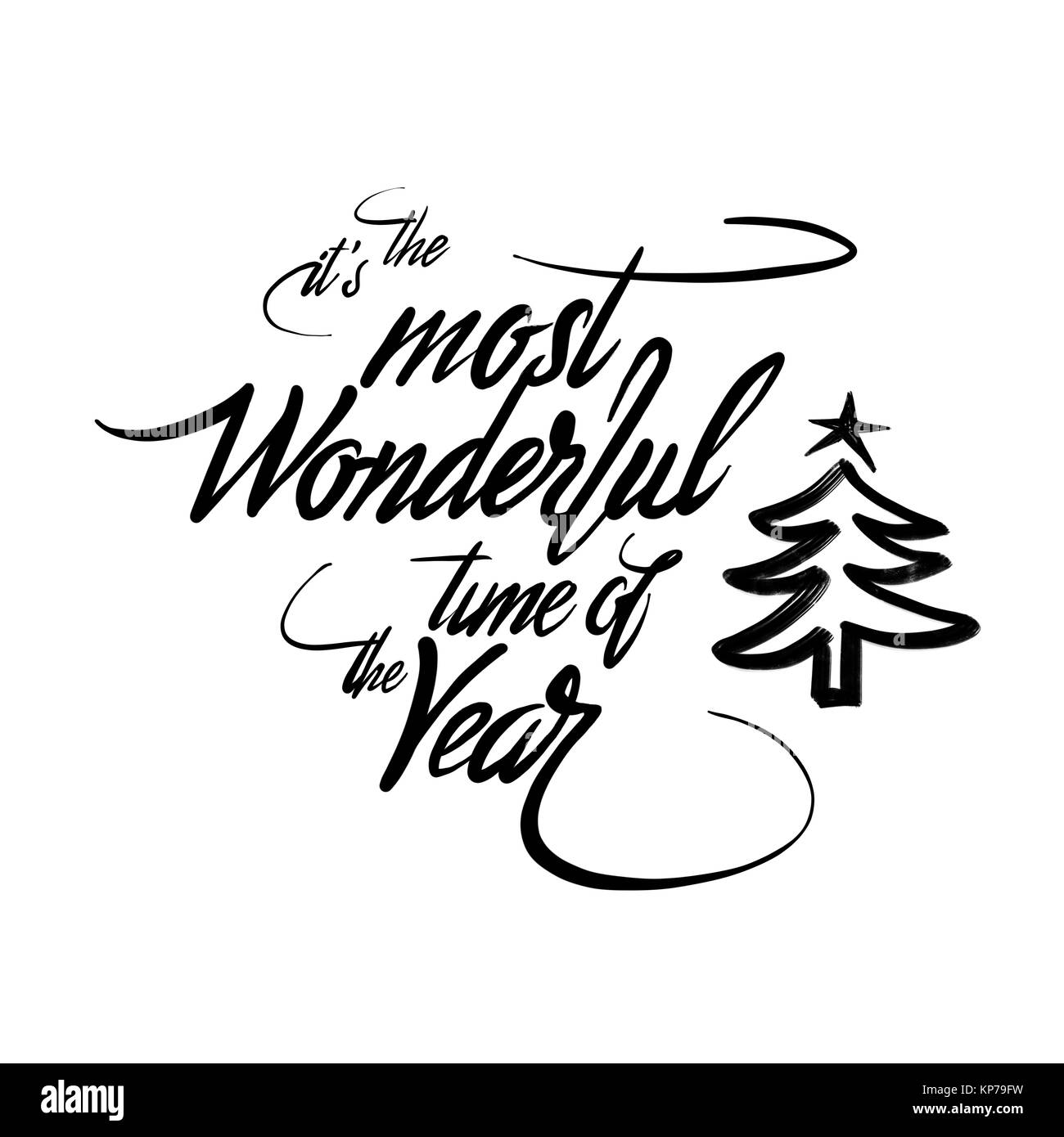 It's the most wonderful time of the year. Handmade typographic ...