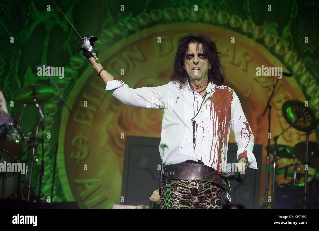 Alice Cooper performs live at the SSE Hydro in Glasgow. Alice was ...