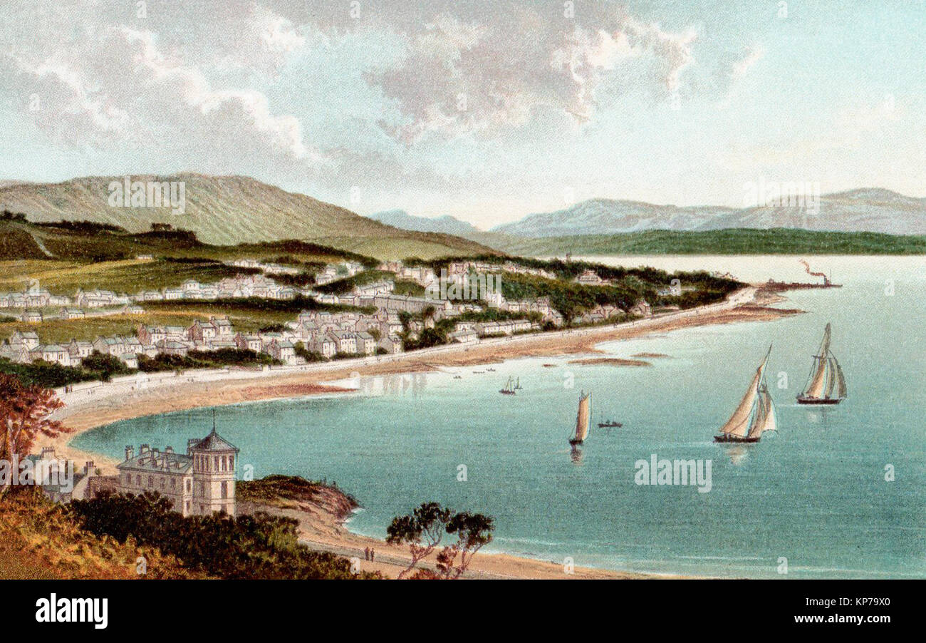 Dunoon, Scotland, Victorian illustration Stock Photo - Alamy