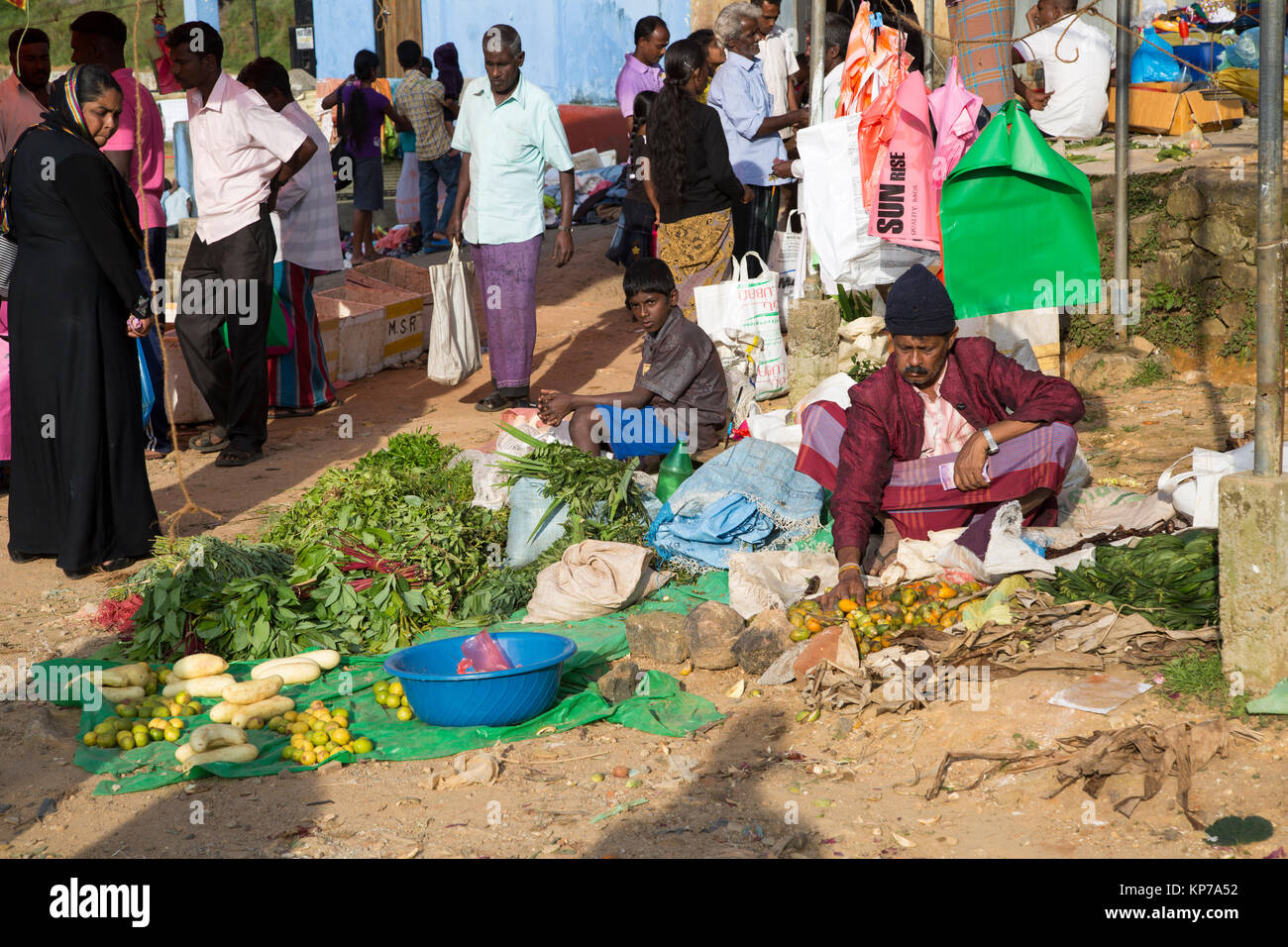 Fruit and vegetable market, Haputale, Badulla District, Uva Province ...