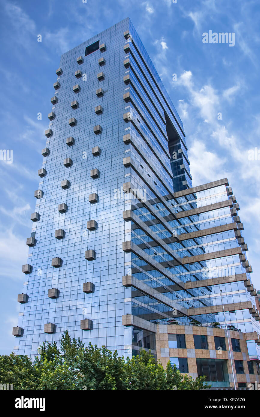 SHANGHAI-AUG. 29, 2012. Modern office building. Chinese cities are ...