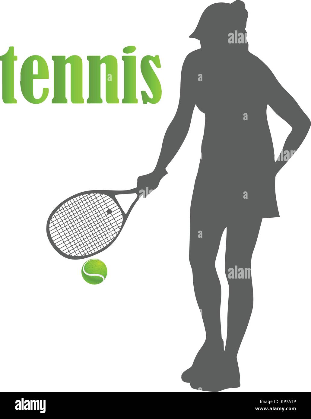 tennis. woman. isolated vector Stock Vector Image & Art - Alamy