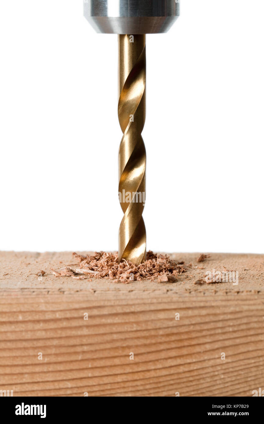 drilling in wood Stock Photo - Alamy