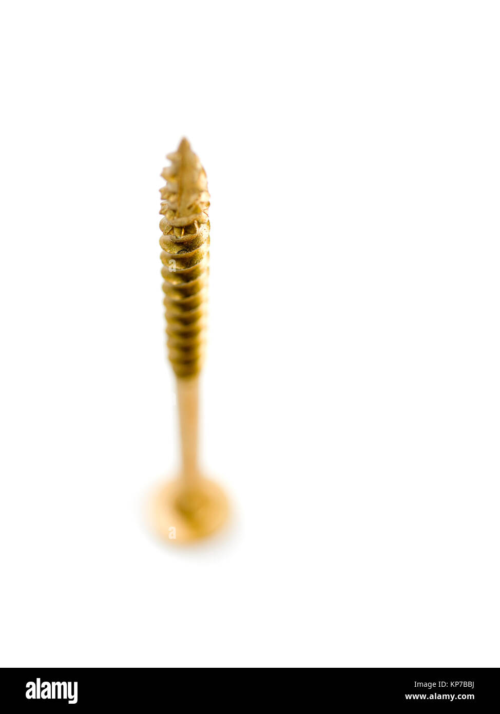 Large Gold Screw Stock Photo - Alamy