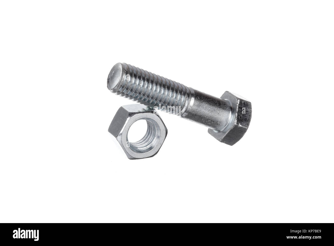 nut with bolt on top Stock Photo - Alamy