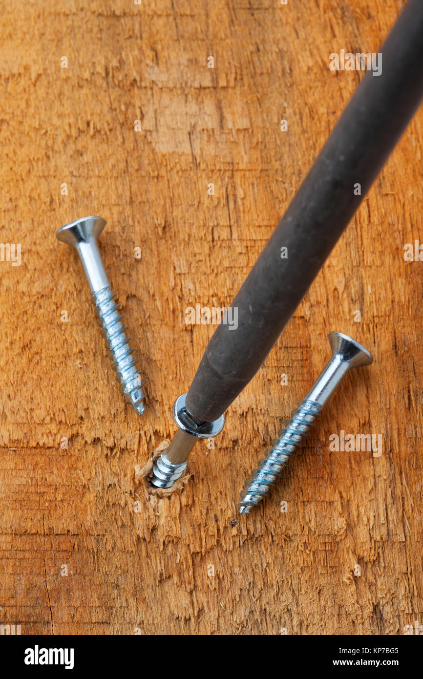 screwing a screw Stock Photo - Alamy