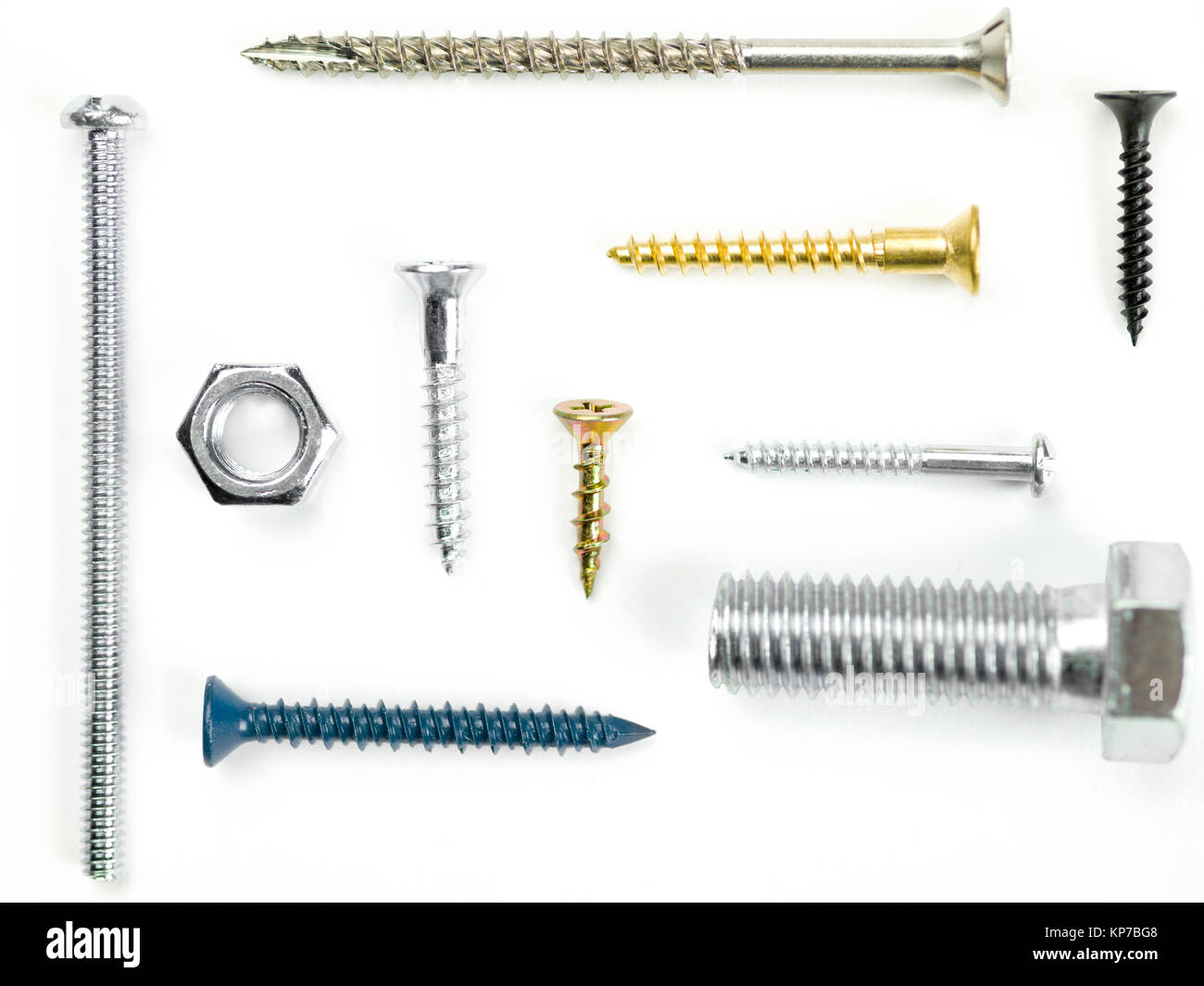 Screws and Bolts Together Stock Photo - Alamy