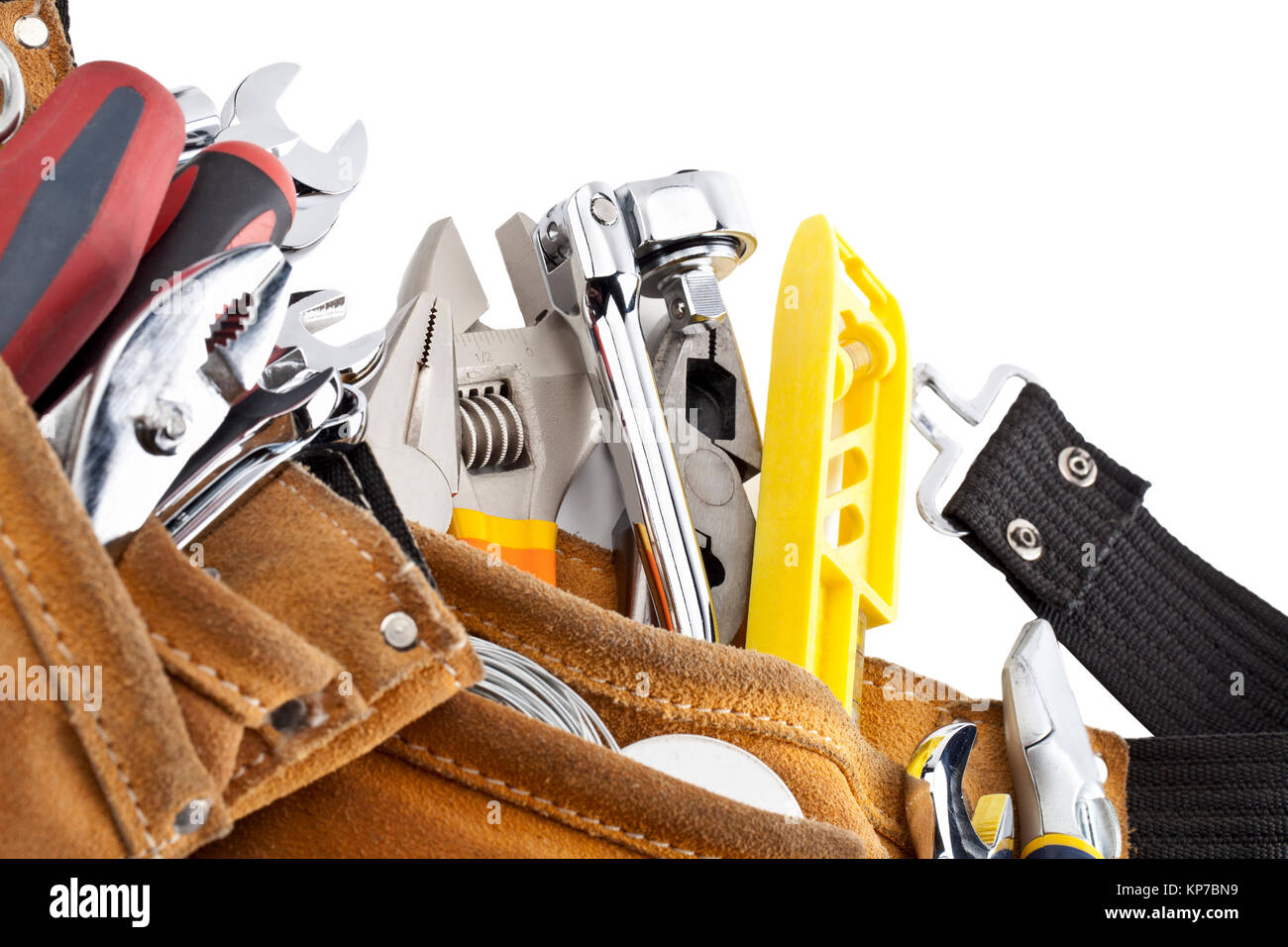 tools on construction belt Stock Photo - Alamy