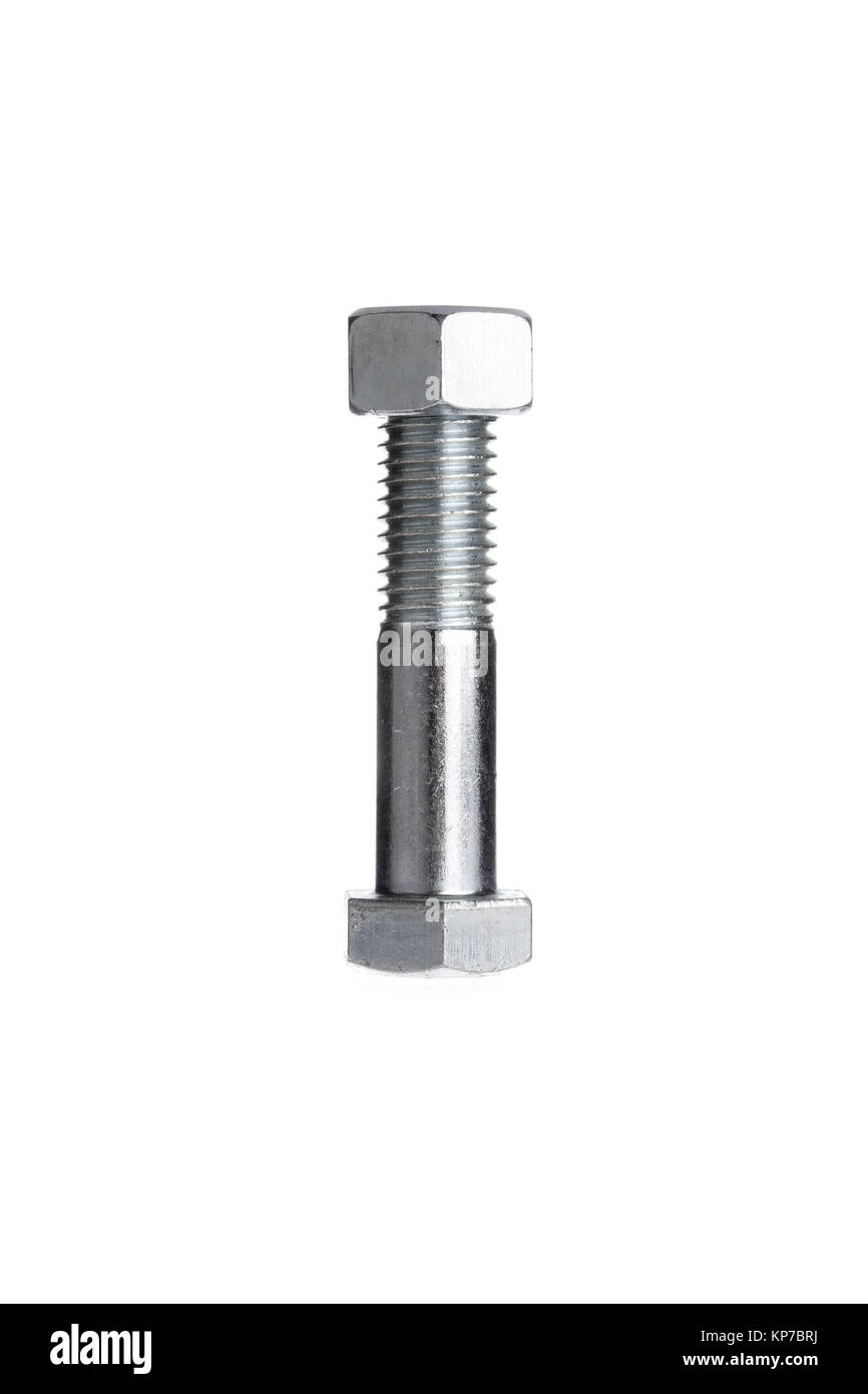 nut on top of bolt Stock Photo - Alamy