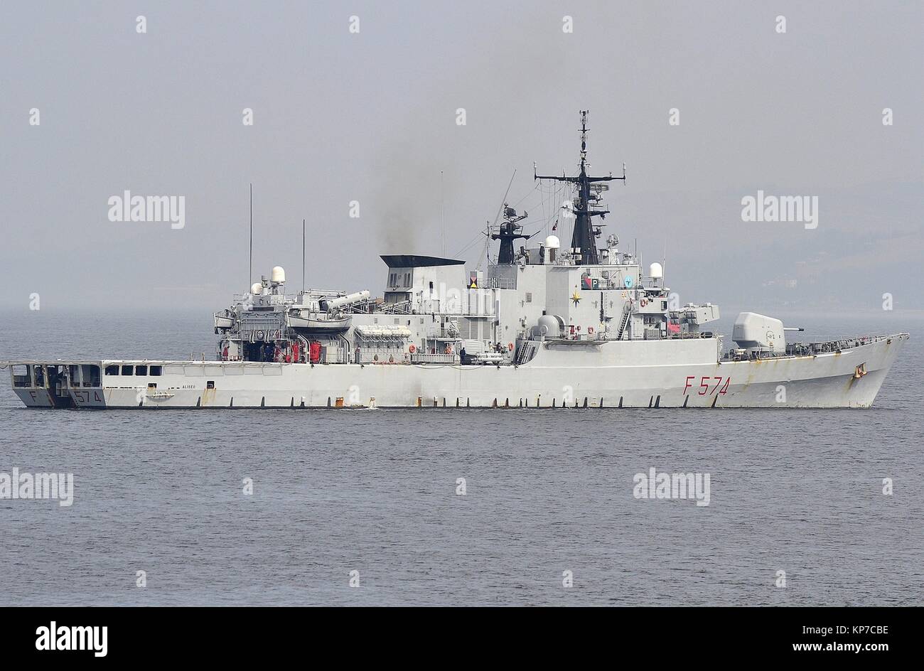 ITALIAN NAVY MAESTRALE CLASS FRIGATE F574 ALISEO Stock Photo - Alamy