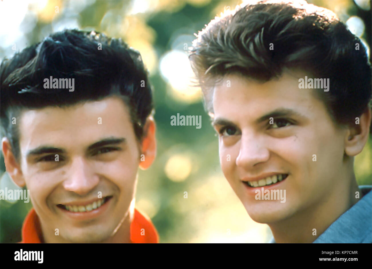 THE EVERLY BROTHERS American musical duo about 1960 with Phil at right ...