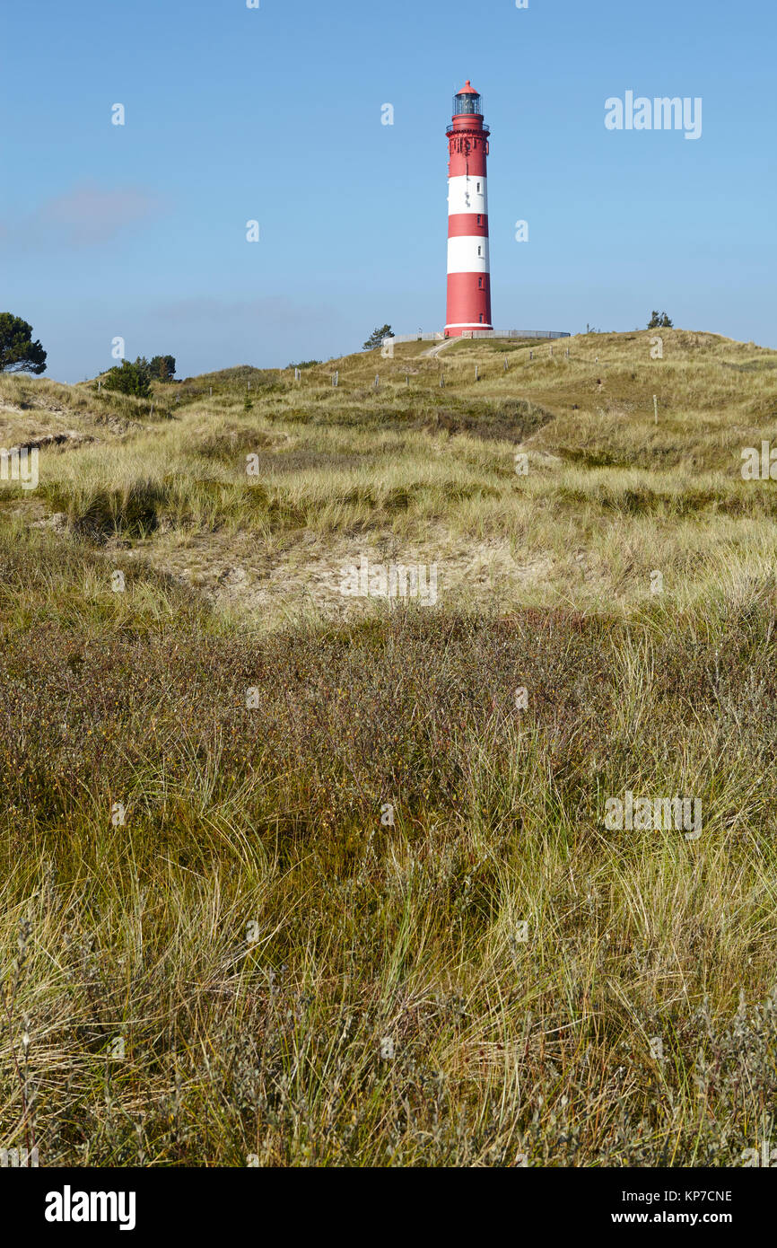 Amrum (Germany) - Lighthouse in the sand dunes Stock Photo - Alamy