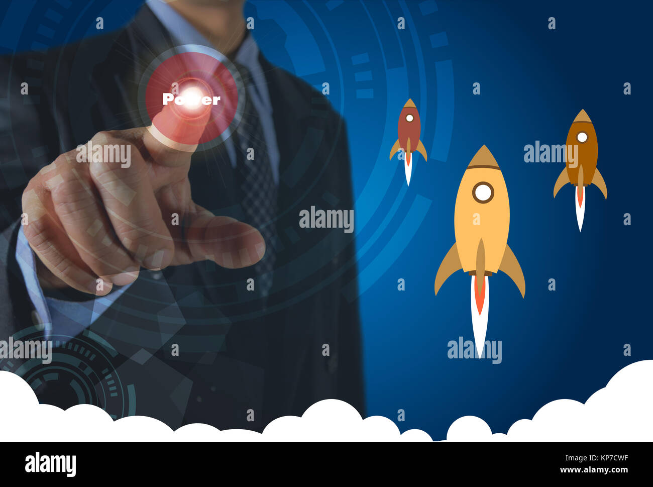 Pressing launch button hi-res stock photography and images - Alamy