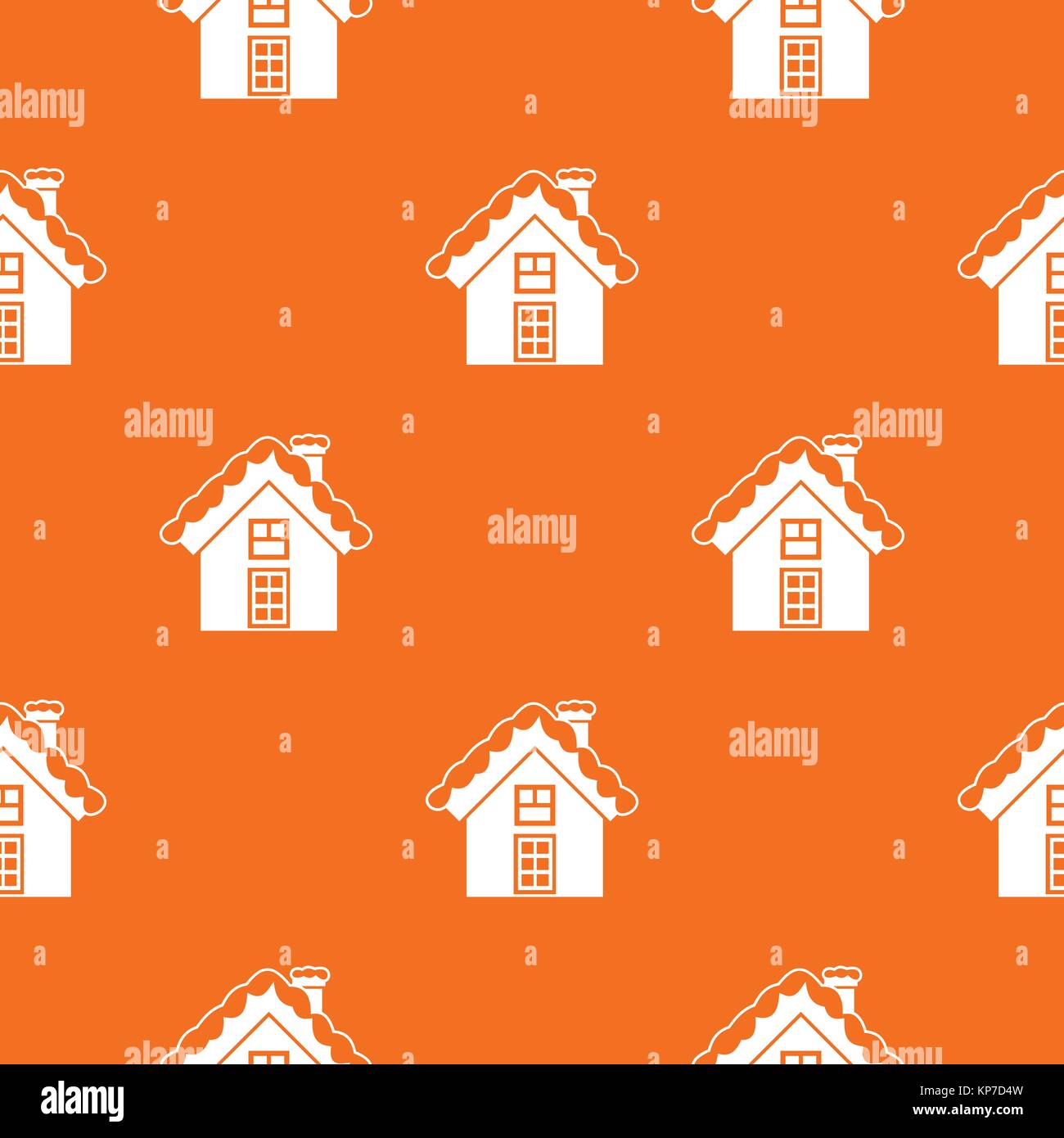 Small snowy cottage pattern seamless Stock Vector Image & Art - Alamy