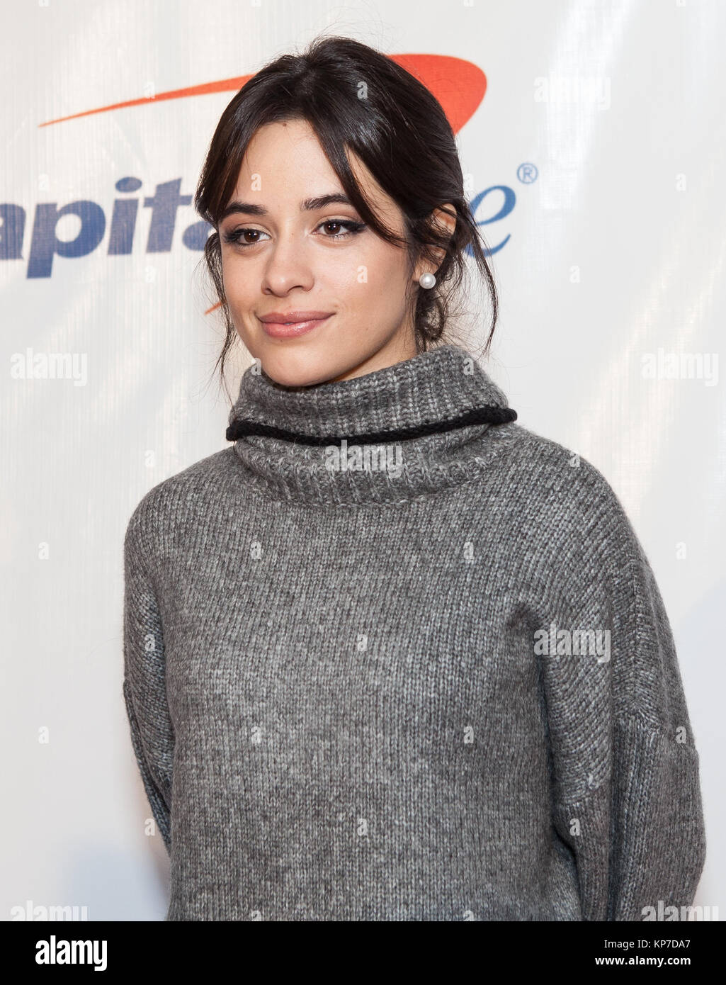 Singer Camila Cabello attends iHeartRadio Jingle Ball 2017 Stock Photo ...