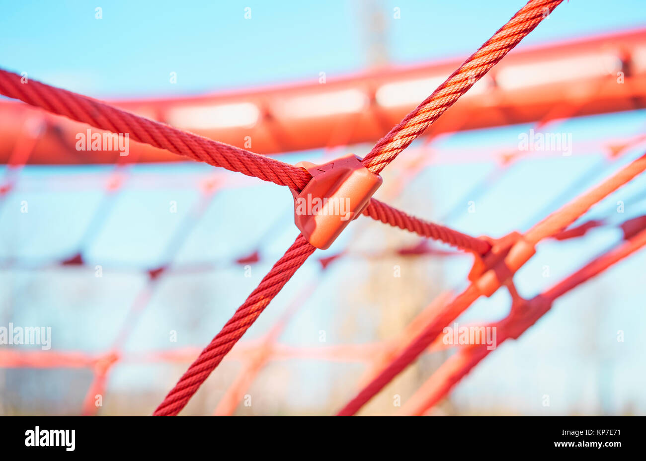 outdoor Playground with ropes Stock Photo - Alamy